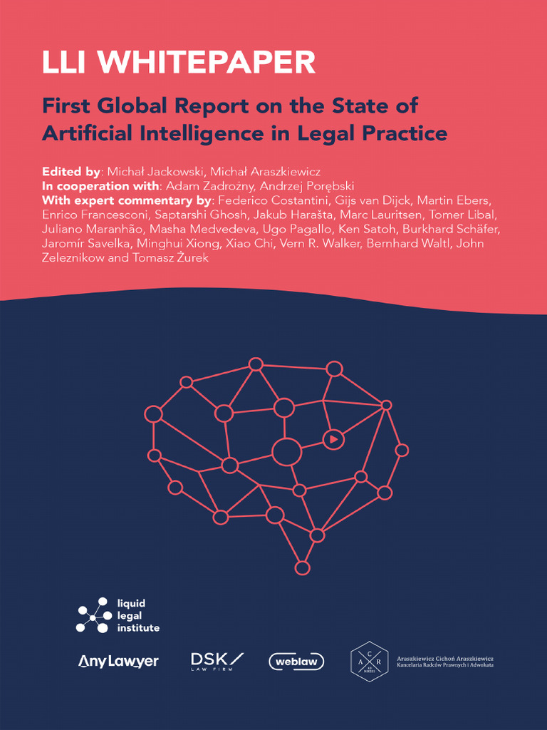 E Book First Global Report On AI in Legal Practice | PDF | Artificial Intelligence ...