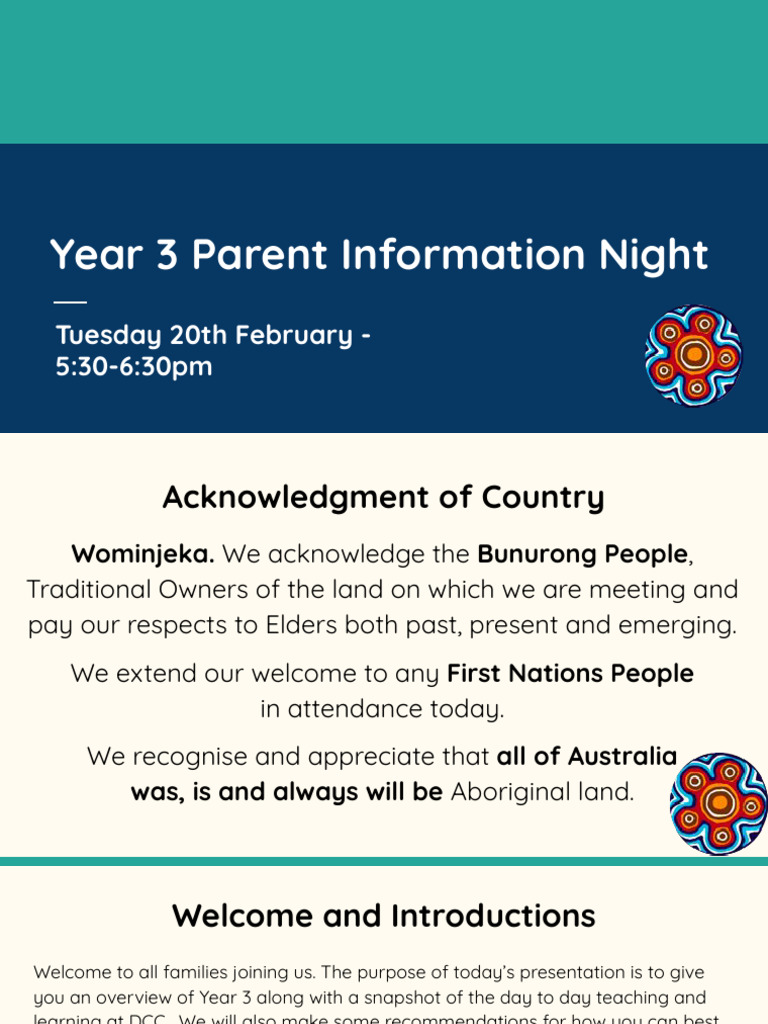 2024 Year 3 Parent Info Night | PDF | Mathematics | Learning
