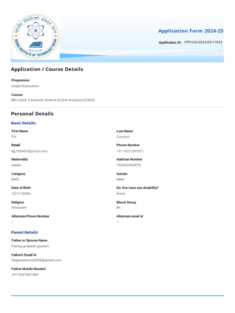 BSc CSDA Application Form 2024-25 | PDF | Educational Stages | Qualifications