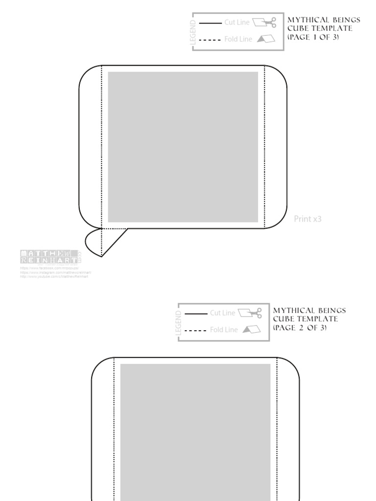 Cube Template | PDF