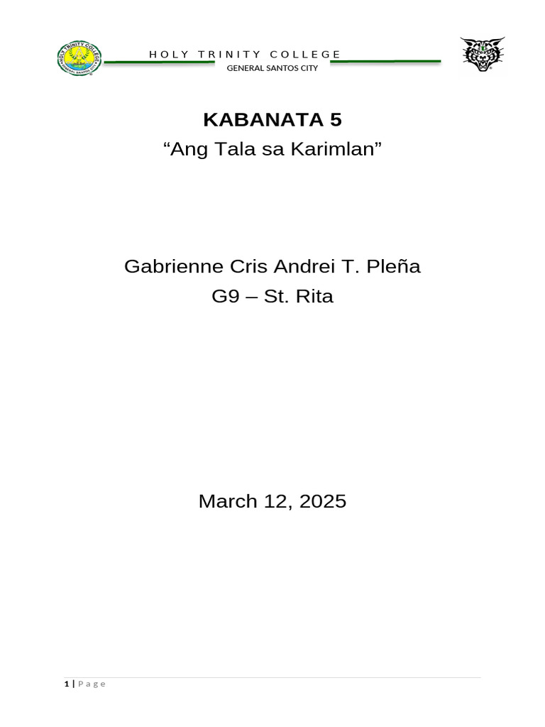 Kabanata 5 | PDF