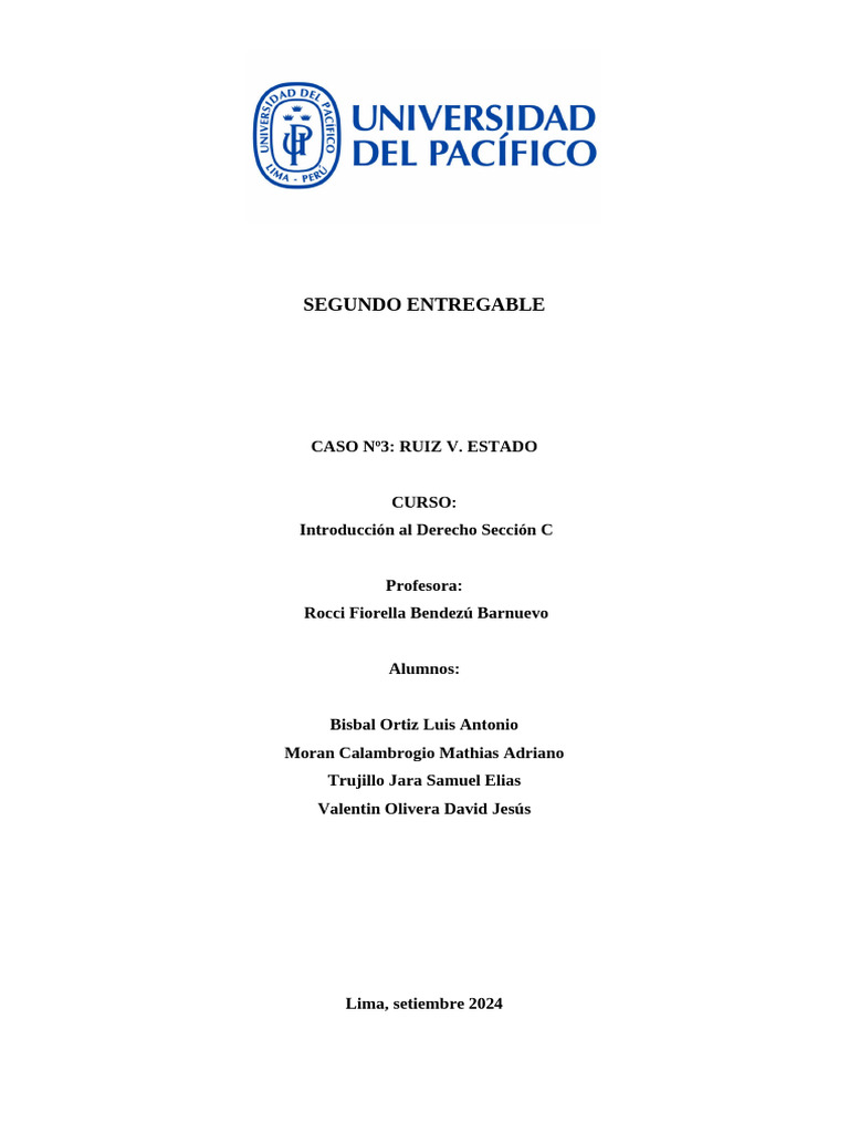 Intro Trabajo Final Segundo Entregable | PDF | Dominio eminente | Perú