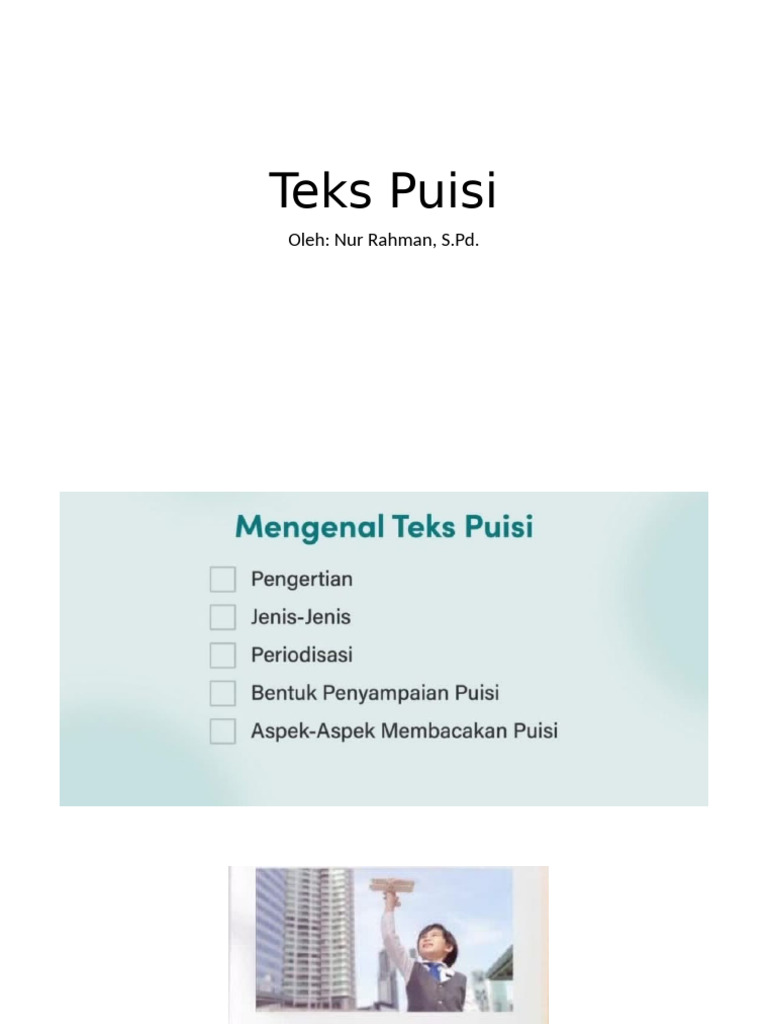 Mengenal Teks Puisi | PDF