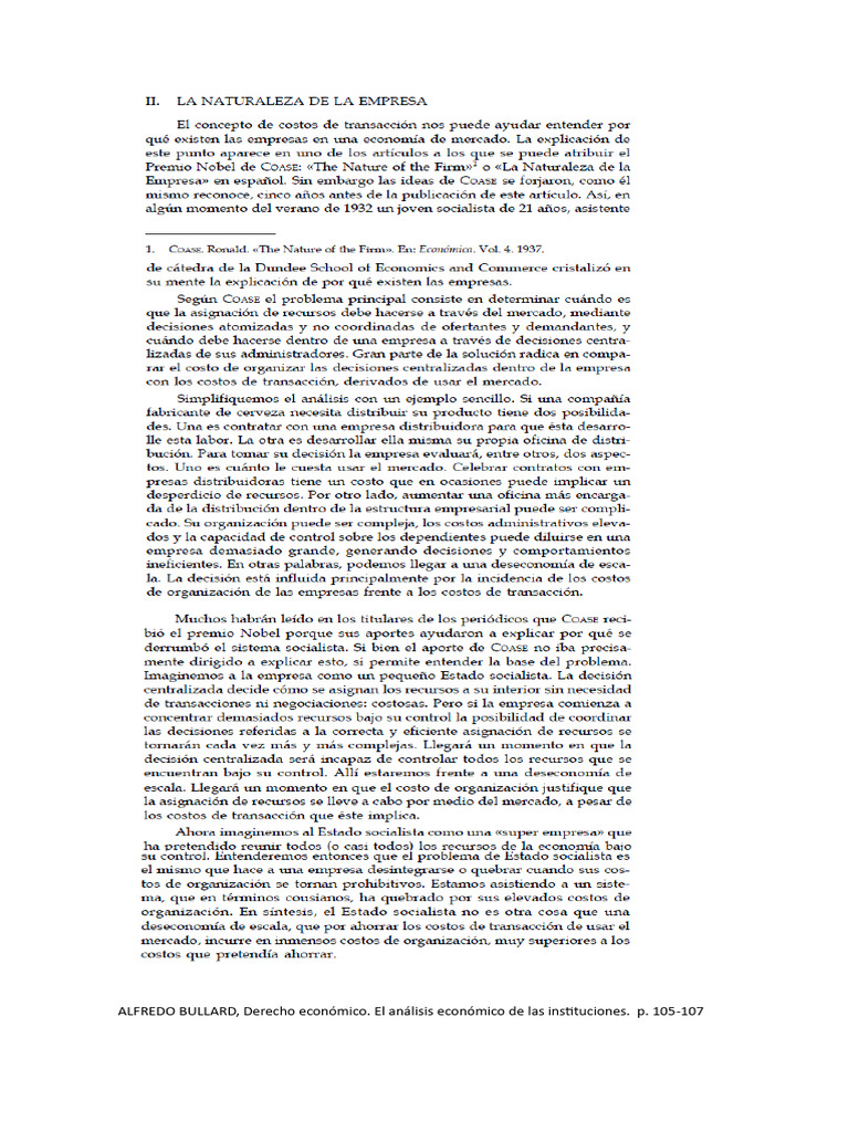 ALFREDO BULLARD - La Naturaleza de La Empresa | PDF