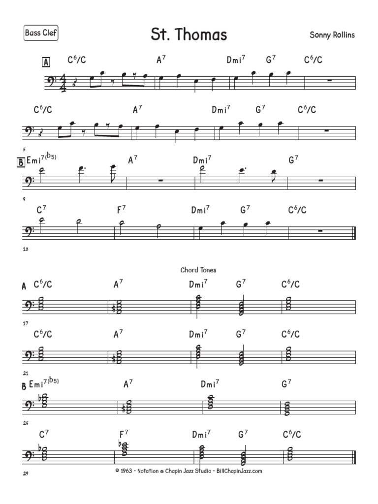 St. Thomas Bass Clef | PDF