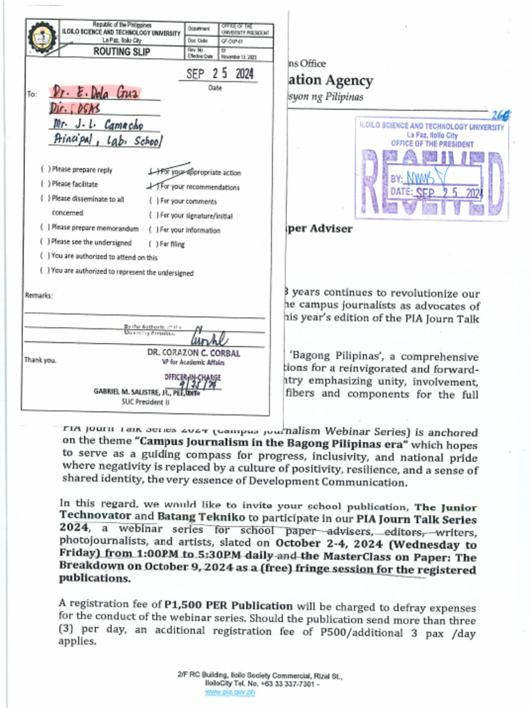 PIA Journ Talk Series 2024 1 | PDF