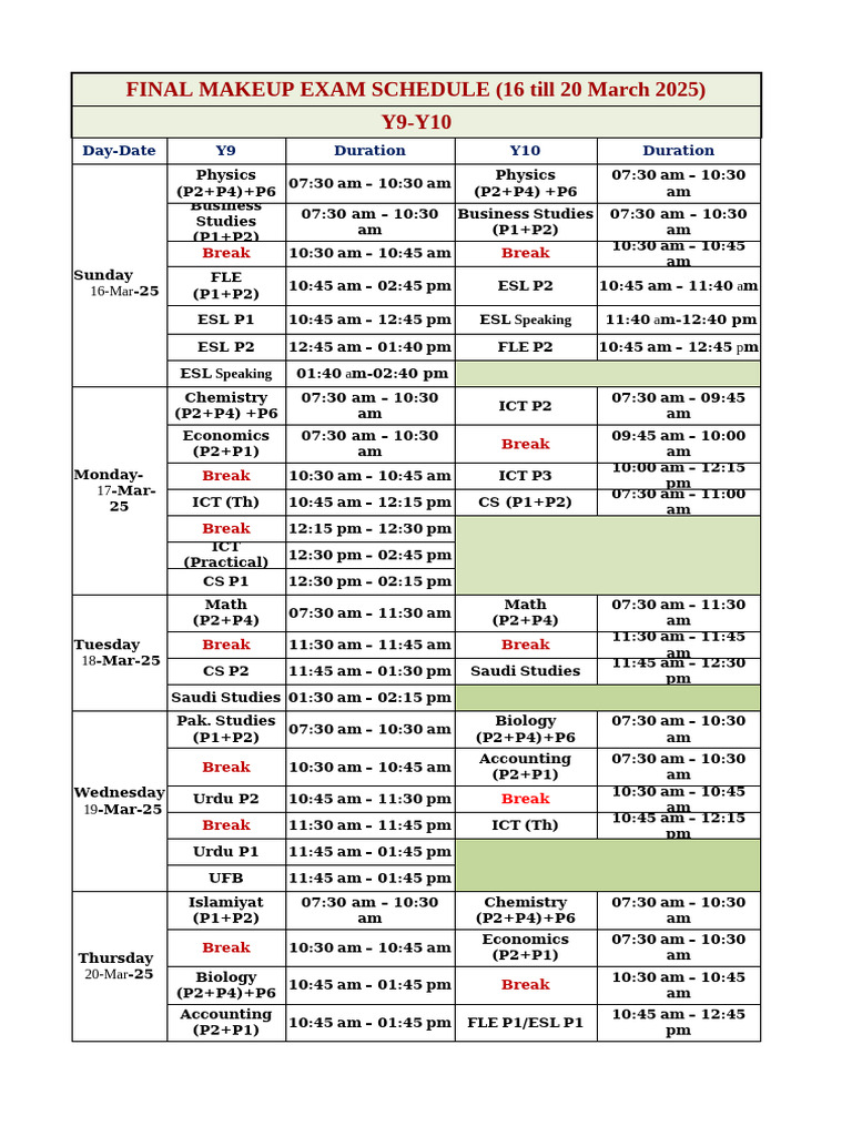 IGCSE Final Retake Schedule 2025 1148572374 | PDF