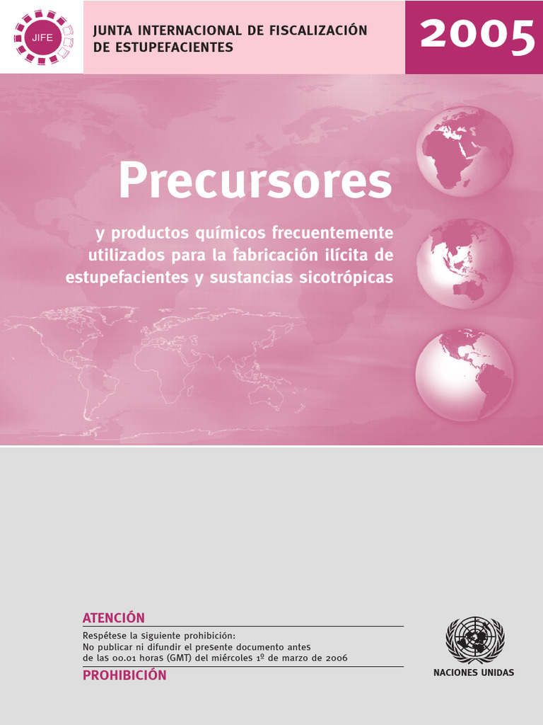 JIFE, Informe 2005, Precursores Químicos... | PDF | Mdma | Drogas ...