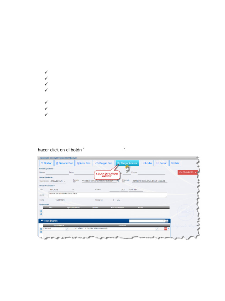 Guía para Firmar Anexos en e-Gestión | PDF