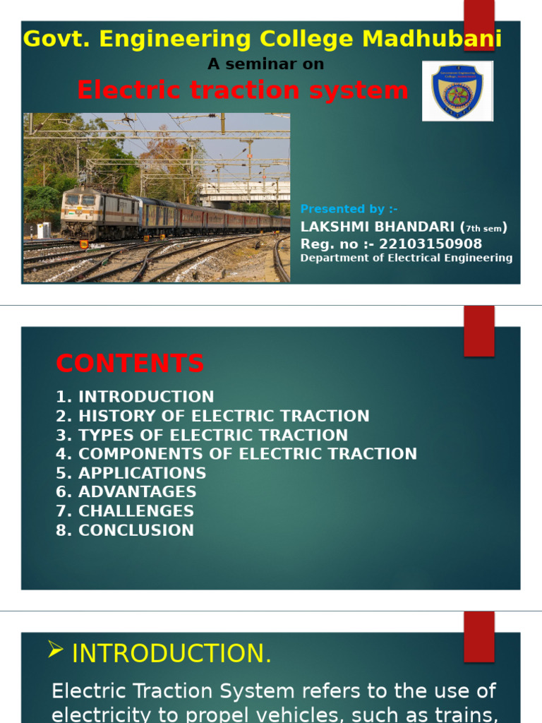 Overview of Electric Traction Systems | PDF