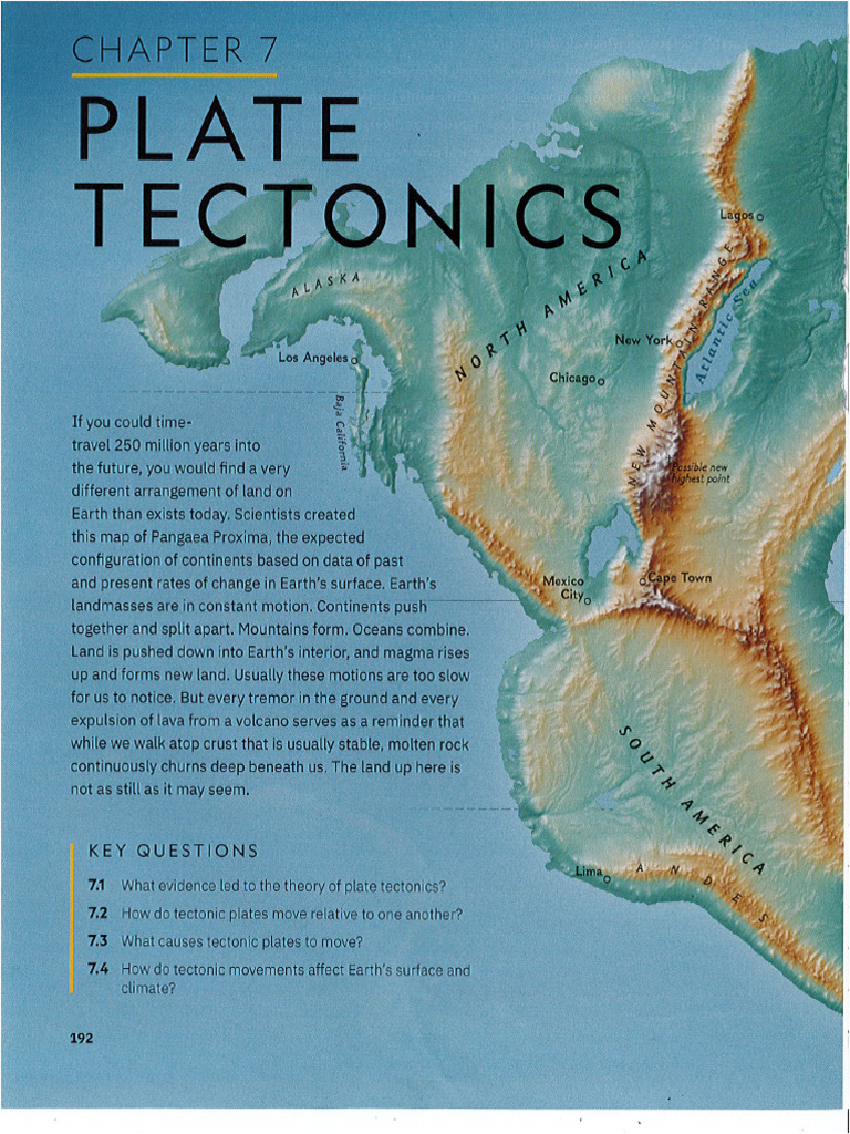 Chapter 7 Plate Tectonics (Numbered) | PDF
