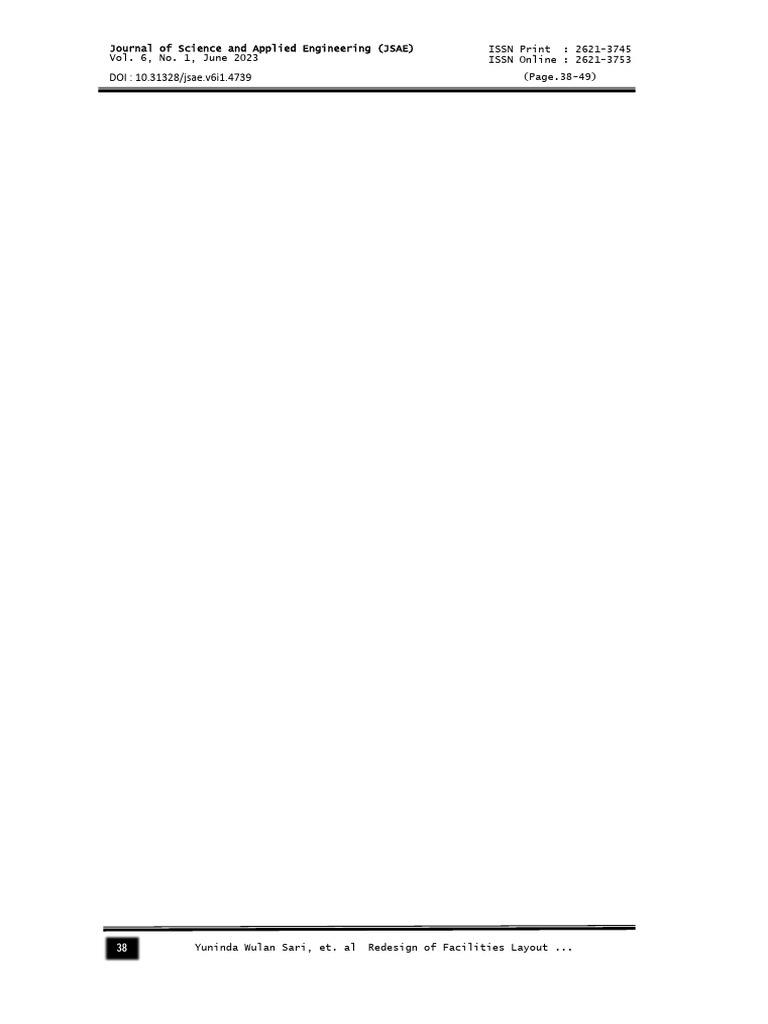 Redesign of Facilities Layout Using Computerized Relationship Planning ...