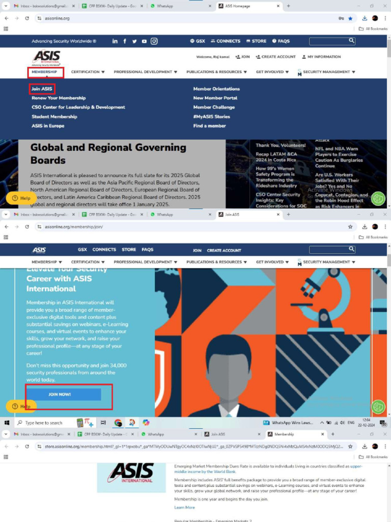 ASIS membership process | PDF