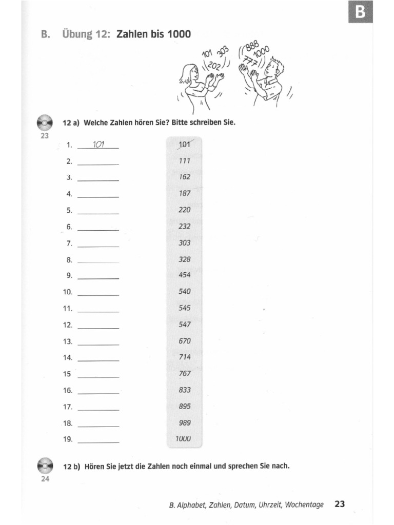 Zahlen Bis 1000 | PDF