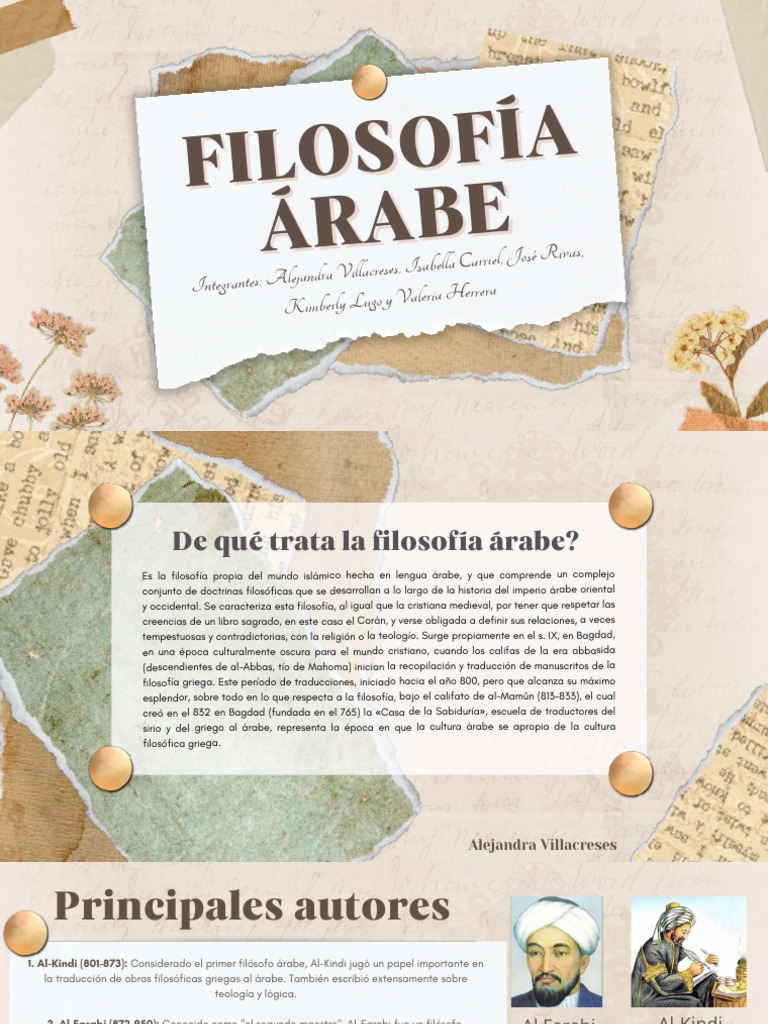 FILOSOFÍA ARABE Presentacion | PDF | Filosofía islámica | Aristóteles