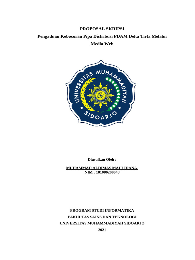 DRAFT bab 2 dan 3 181080200048_Muhammad Aldimas Maulidana_Progres Proposal Skripsi | PDF