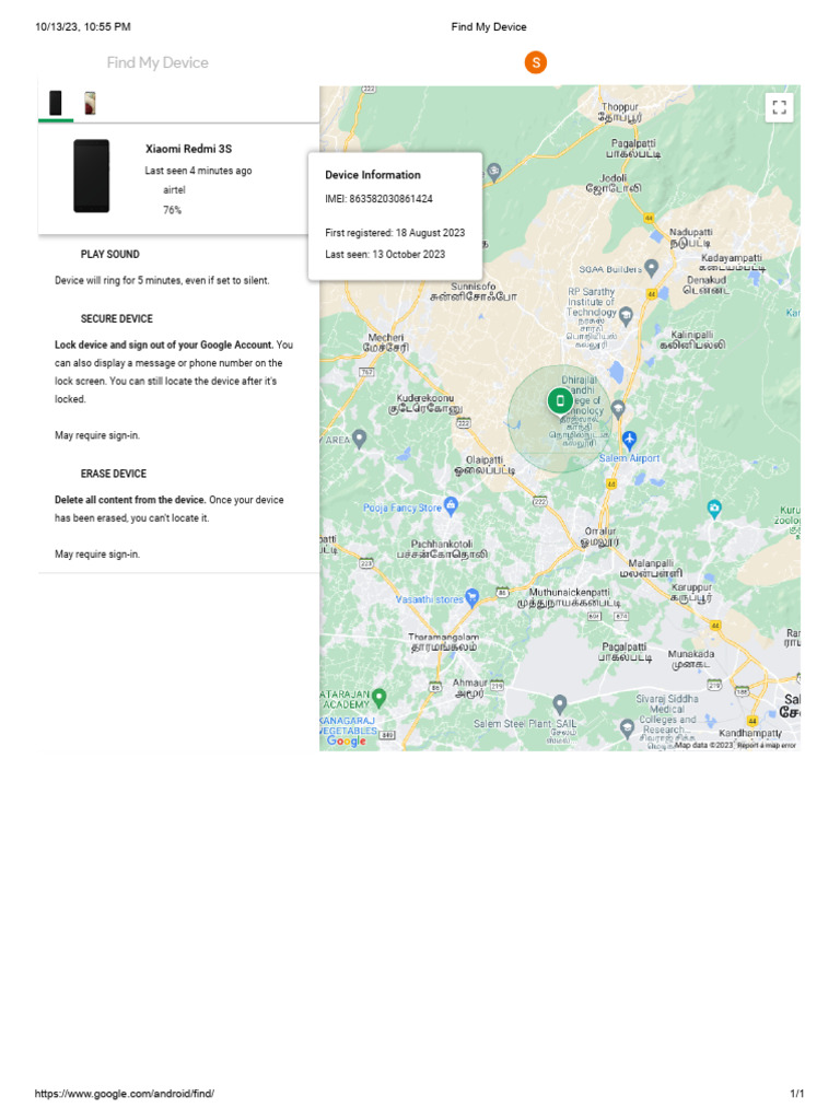 Find My Device: Xiaomi Redmi 3S Guide | PDF