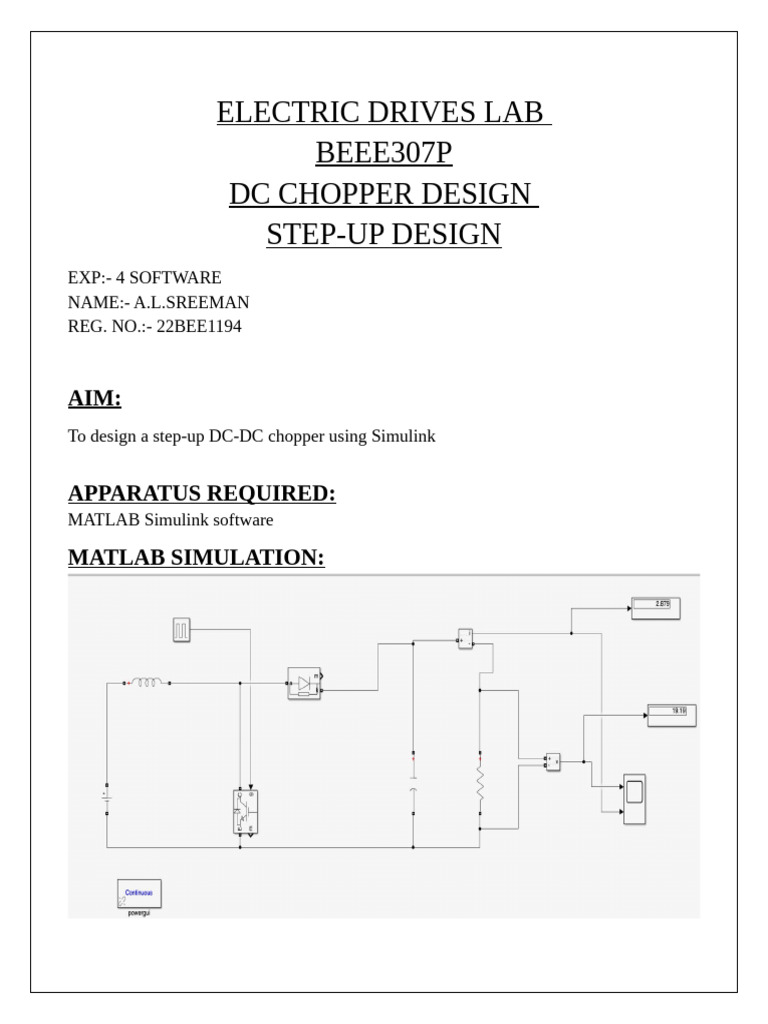 DC Chopper Design | PDF