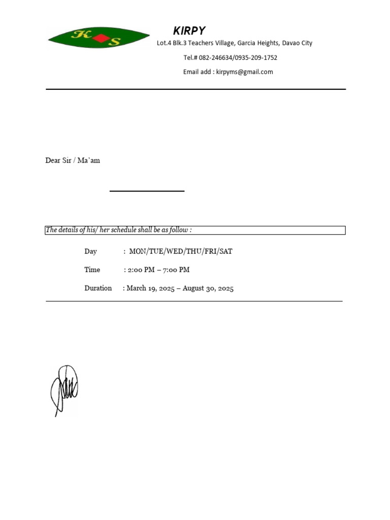 INTRO LETTER - KCC MARBEL (Ms. Bailyn D. Baumol) | PDF