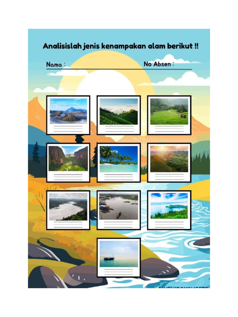 LKPD Kenampakan Alam Daratan | PDF