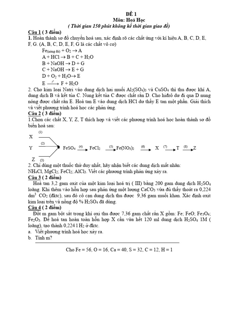 Bo de Thi HSG Hoa 9 | PDF