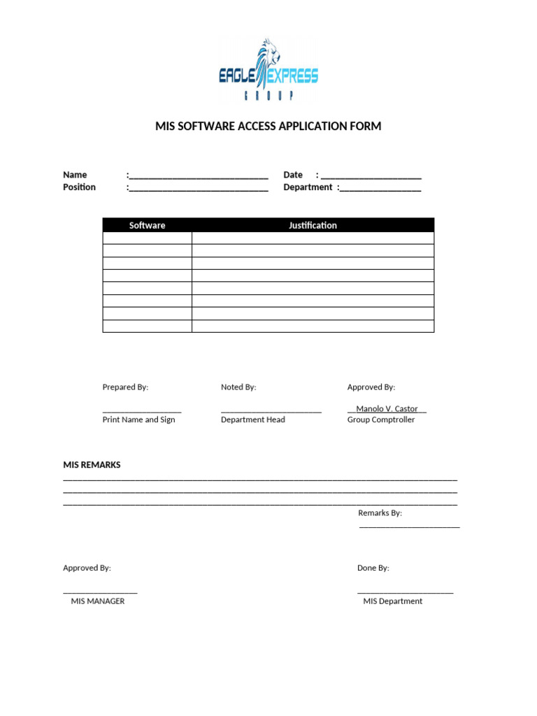 Eeli Software Access Application | PDF