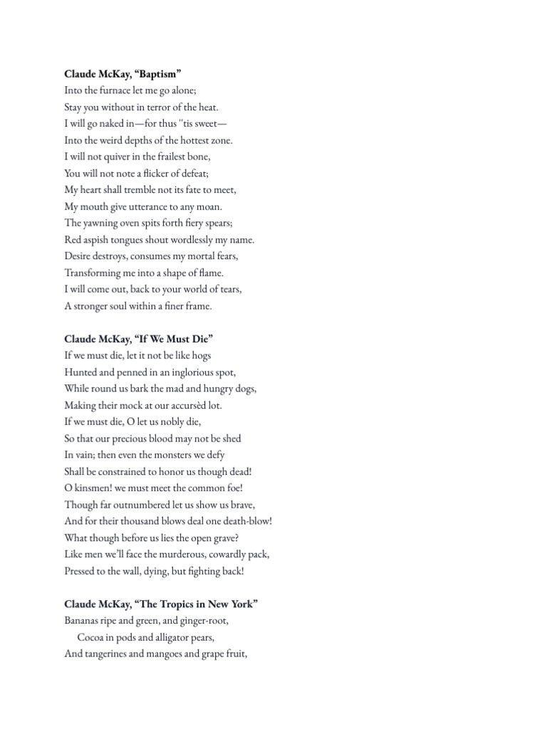 Harlem Renaissance Poetry Insights | PDF