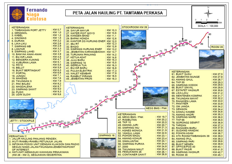 Peta Jalan Hauling Tamtama A3 | PDF