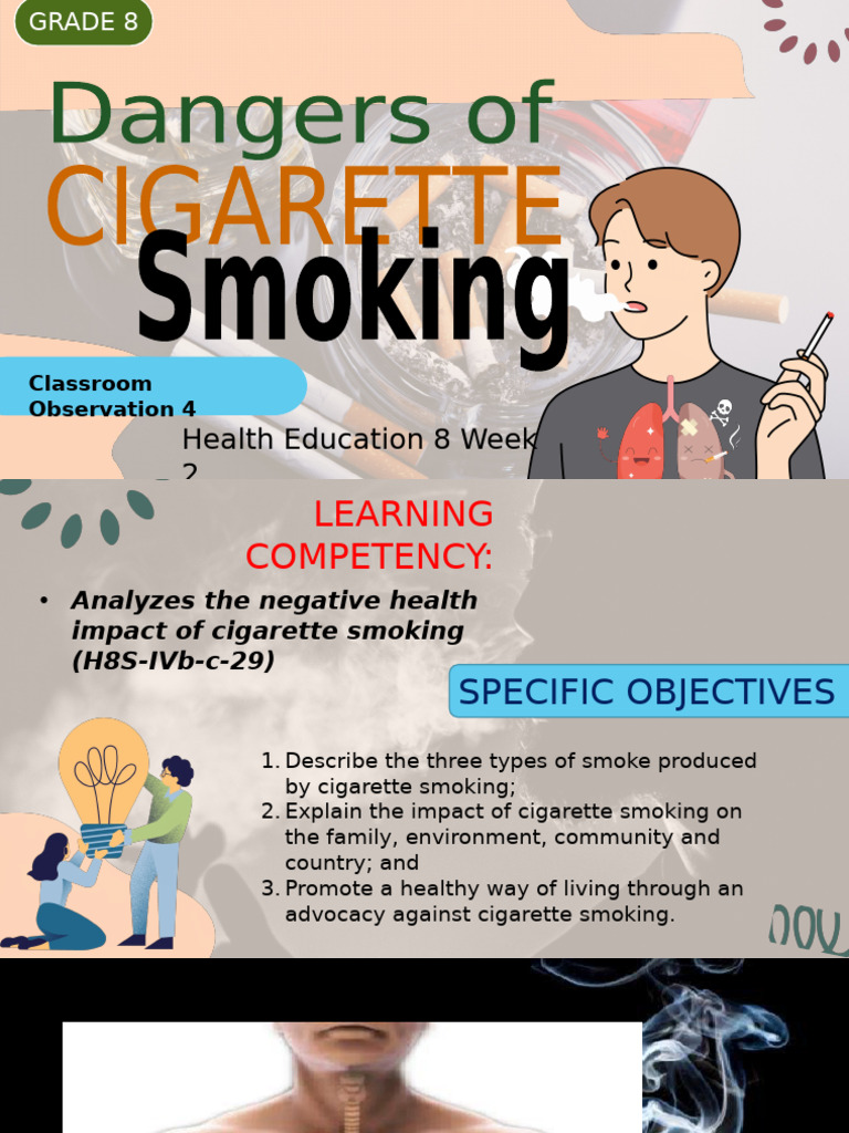 Cigarette Smoking: Health Impact & Advocacy | PDF | Cigarette | Smoking
