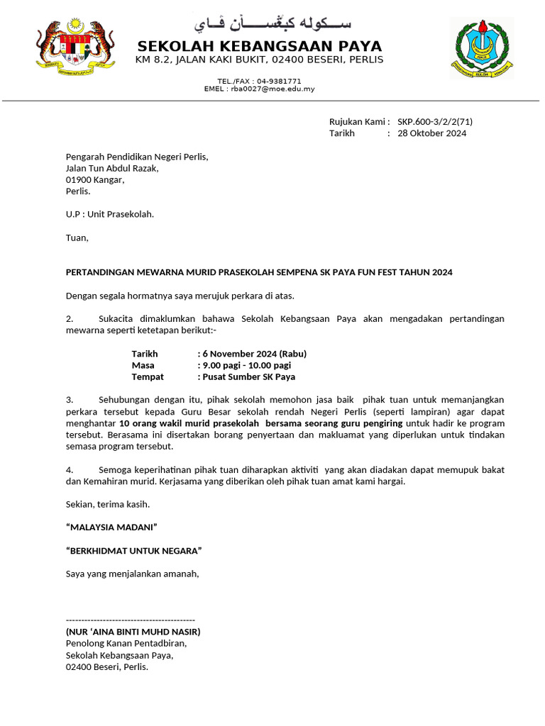 surat mewarna pra | PDF