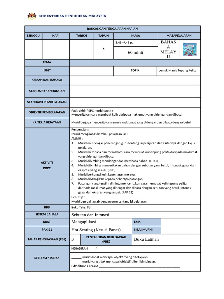 RPH BM THN 6 V2 (Unit 13) | PDF