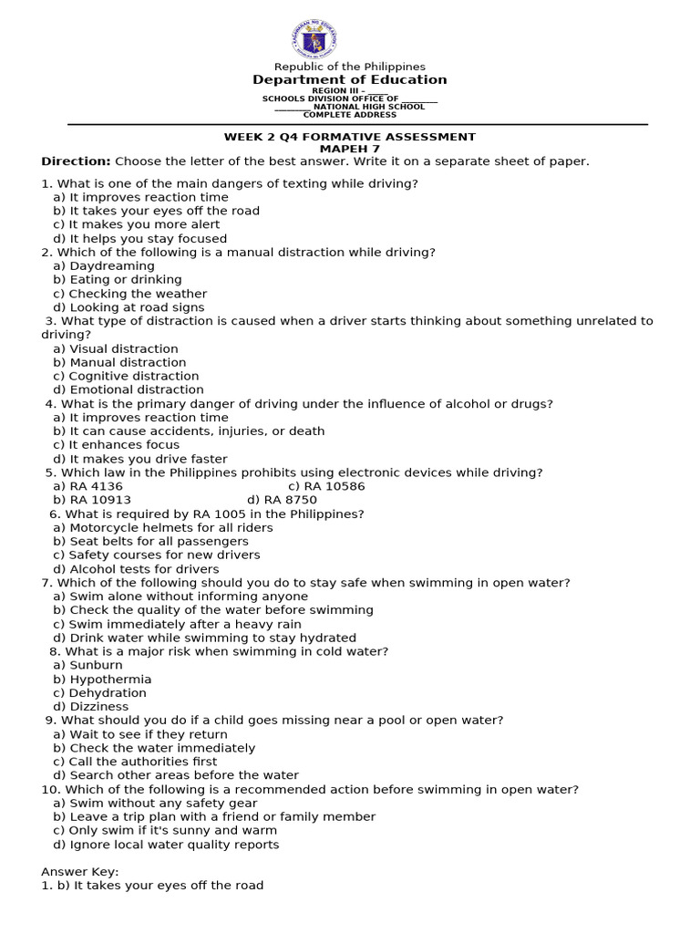 Peh Formative Assessment w2 d5 q4 | PDF