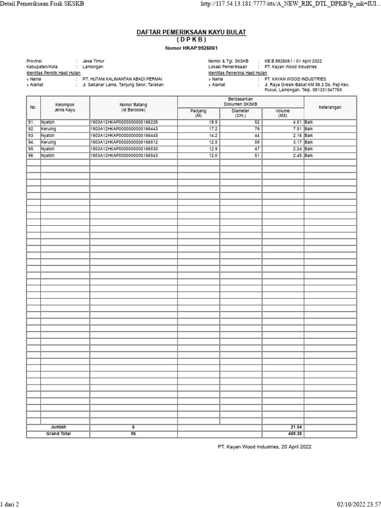 37. Detail Pemeriksaan Fisik SKSKB3 | PDF