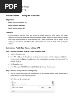 6.4.5_Packet_Tracer_-_Configure_Static_NAT | PDF | Ip Address | Communications Protocols