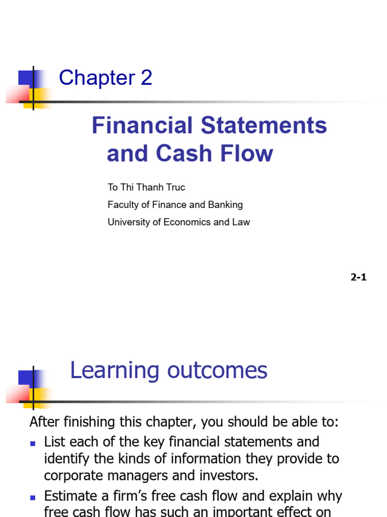 Financial Statements And Cash Flow Overview Pdf Free Cash Flow
