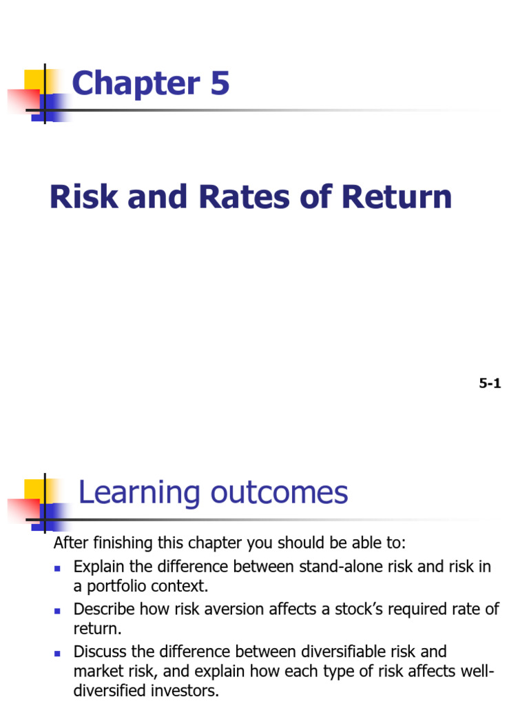 Risk and Return in Investment Analysis | PDF | Capital Asset Pricing ...