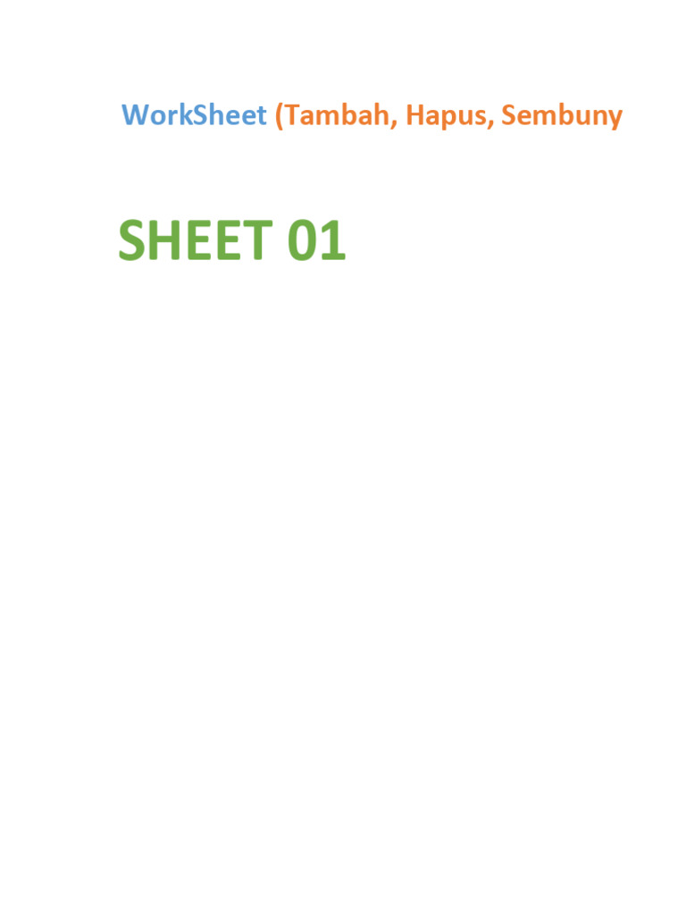 Modul 03 - Worksheet | PDF