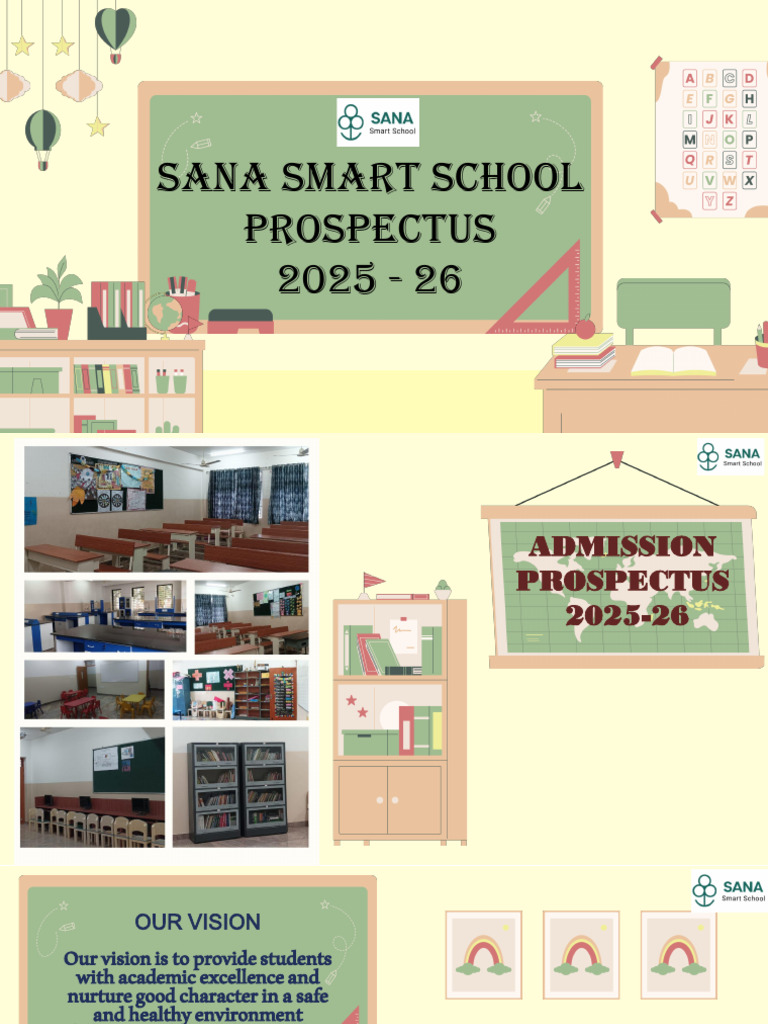 SANA SMART SCHOOL Admission Prospectus 2025 2026 | PDF
