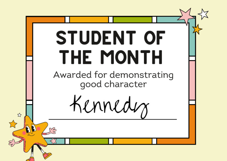 Student of the Month Award: Kennedy | PDF