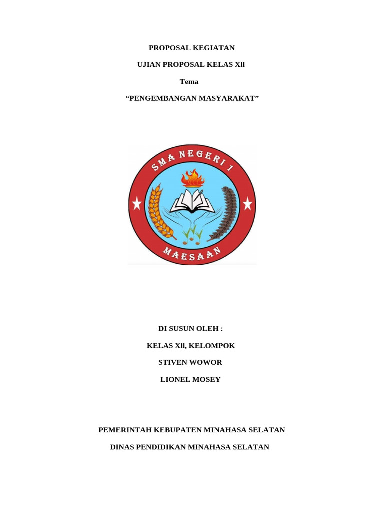 Proposal Pengembangan Usaha Kuliner Sehat Untuk Meningkatkan Gaya Hidup ...