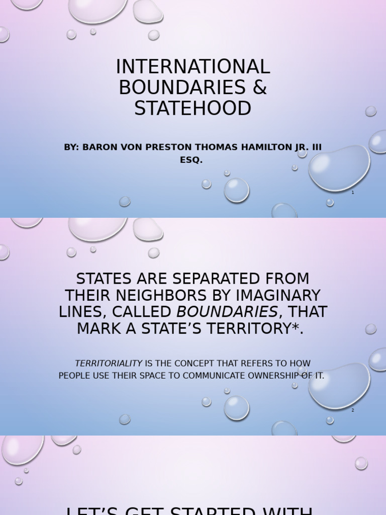 Creating Boundaries | PDF