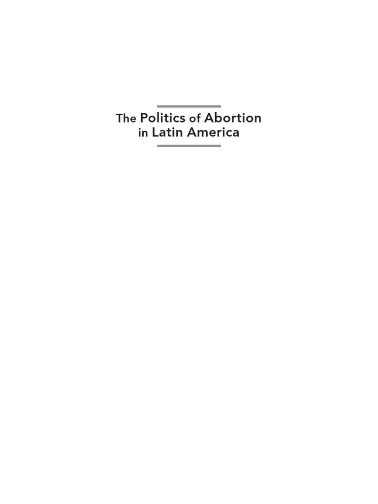 Delgado, Jane Marcus - The Politics of Abortion in Latin America ...