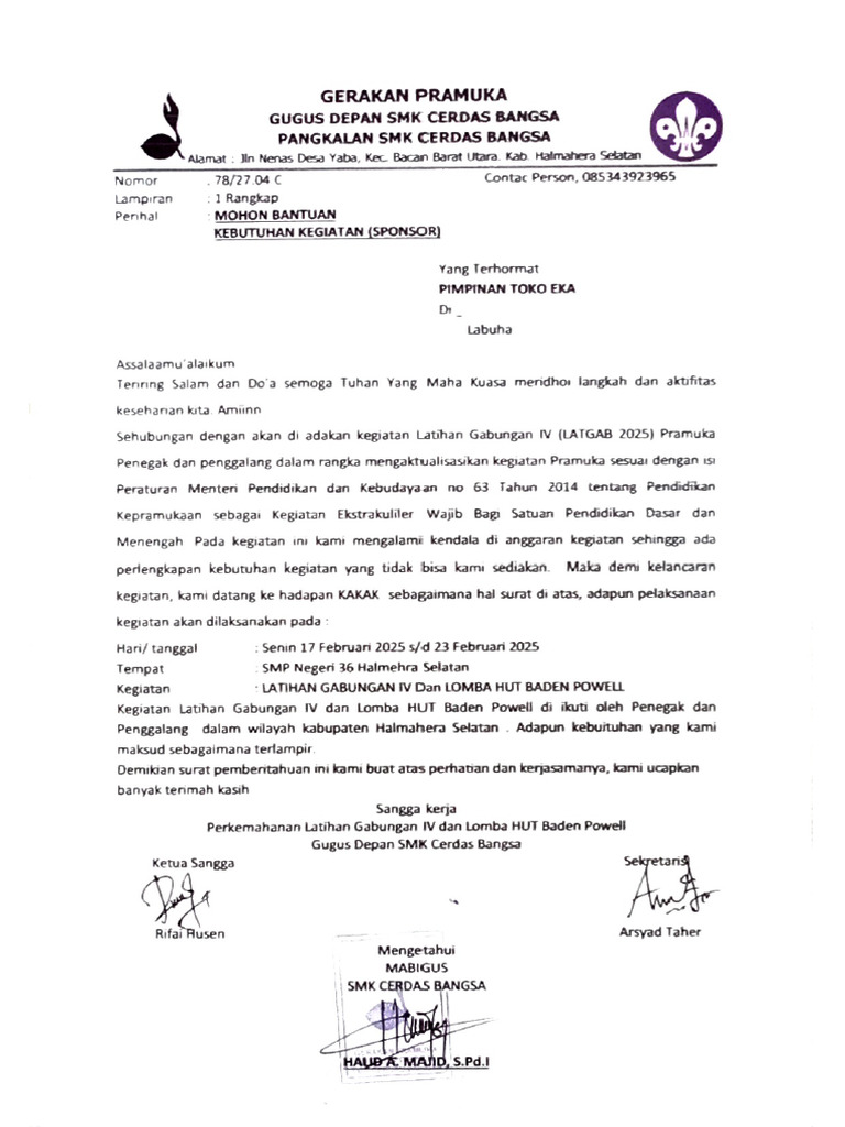 Surat Toko Eka | PDF