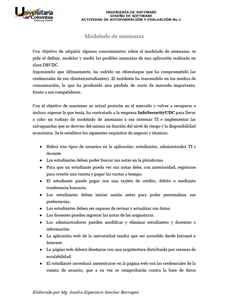 Modelado de Amenazas | PDF | Aplicación web | Ingeniería de software
