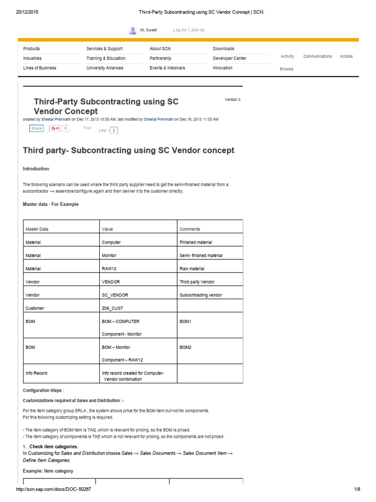 Third-Party Subcontracting Guide | PDF | Business | Computing