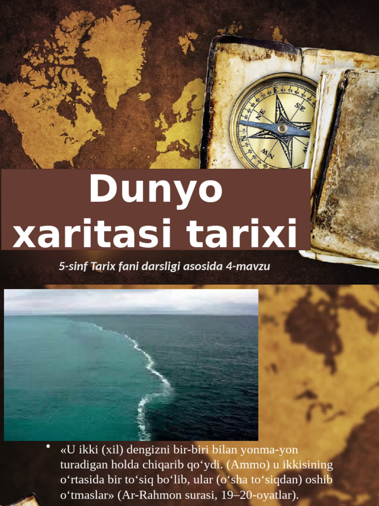 4-Mavzu Xarita Tarixi 5-Sinf | PDF