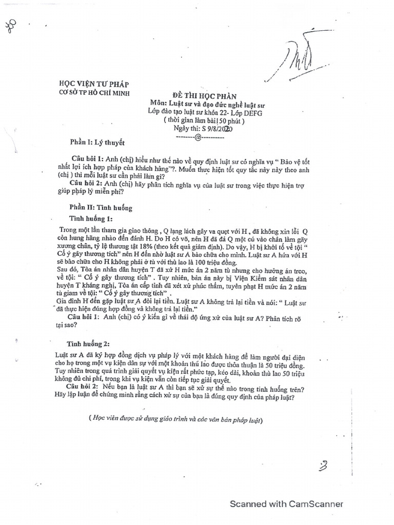 NHUNG de Thi Mon Dao Duc | PDF