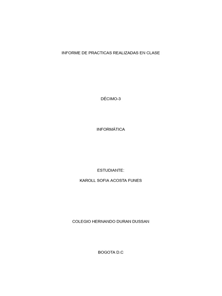 Karoll Sofia Acosta Funes - Informe de Prácticas Realizadas en Clase - Tinkerad y Arduino | PDF ...