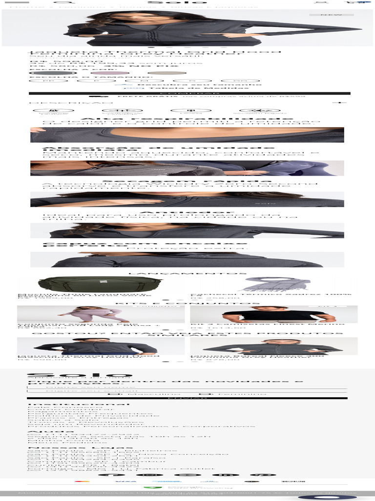 Jaqueta Thermal Grid Hood Feminina Grey Heather Solo - Lojasolo | PDF