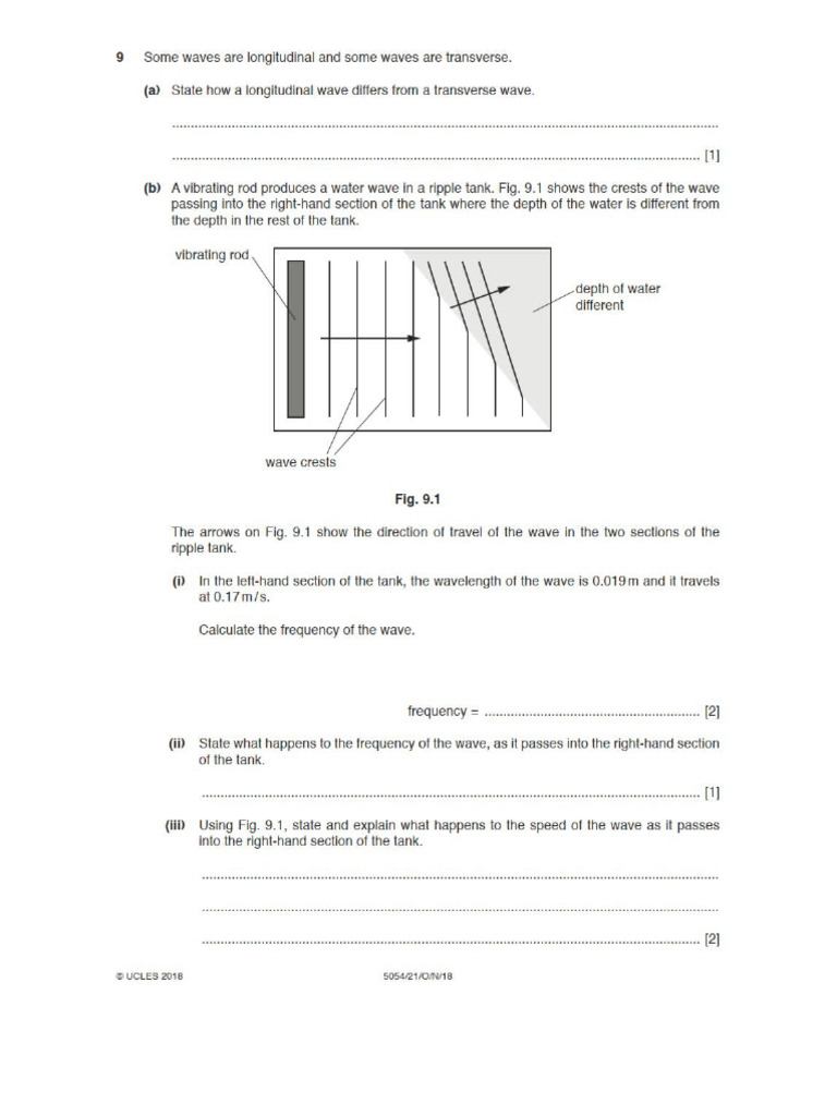 Waves Worksheet | PDF